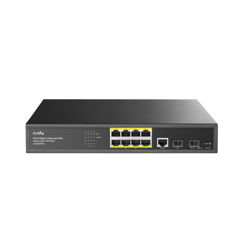 Cudy 8 Port Layer 2 Managed Gigabit PoE Switch – Blu Dot SA