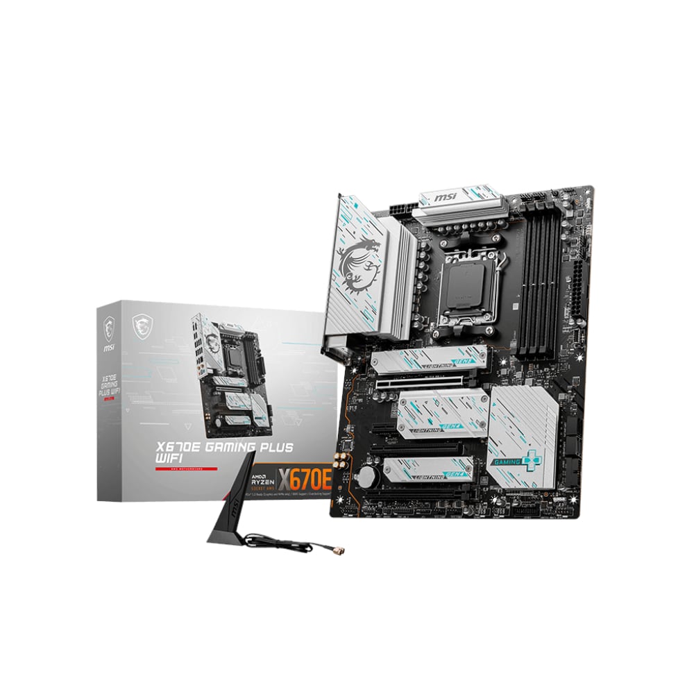 MSI X670E GAMING PLUS WIFI AMD AM5 ATX Gaming Motherboard – Blu Dot SA