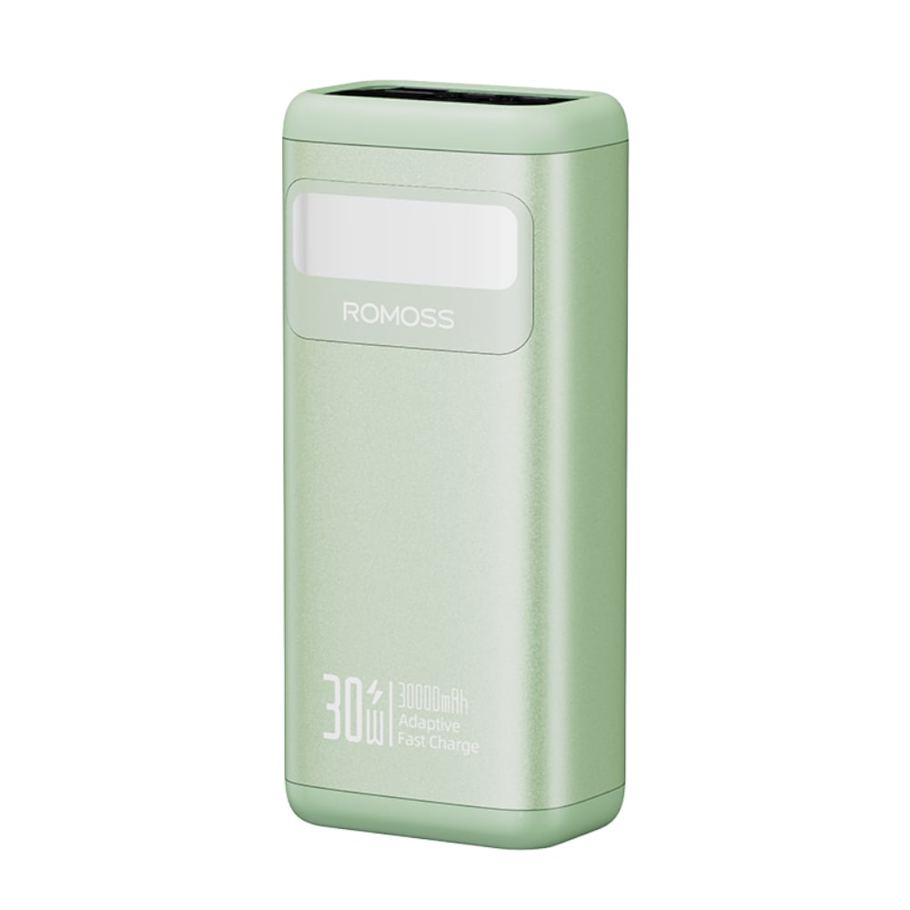 Romoss PMT30 30000mAh 30W Fast Charge Power Bank – Green – Blu Dot SA