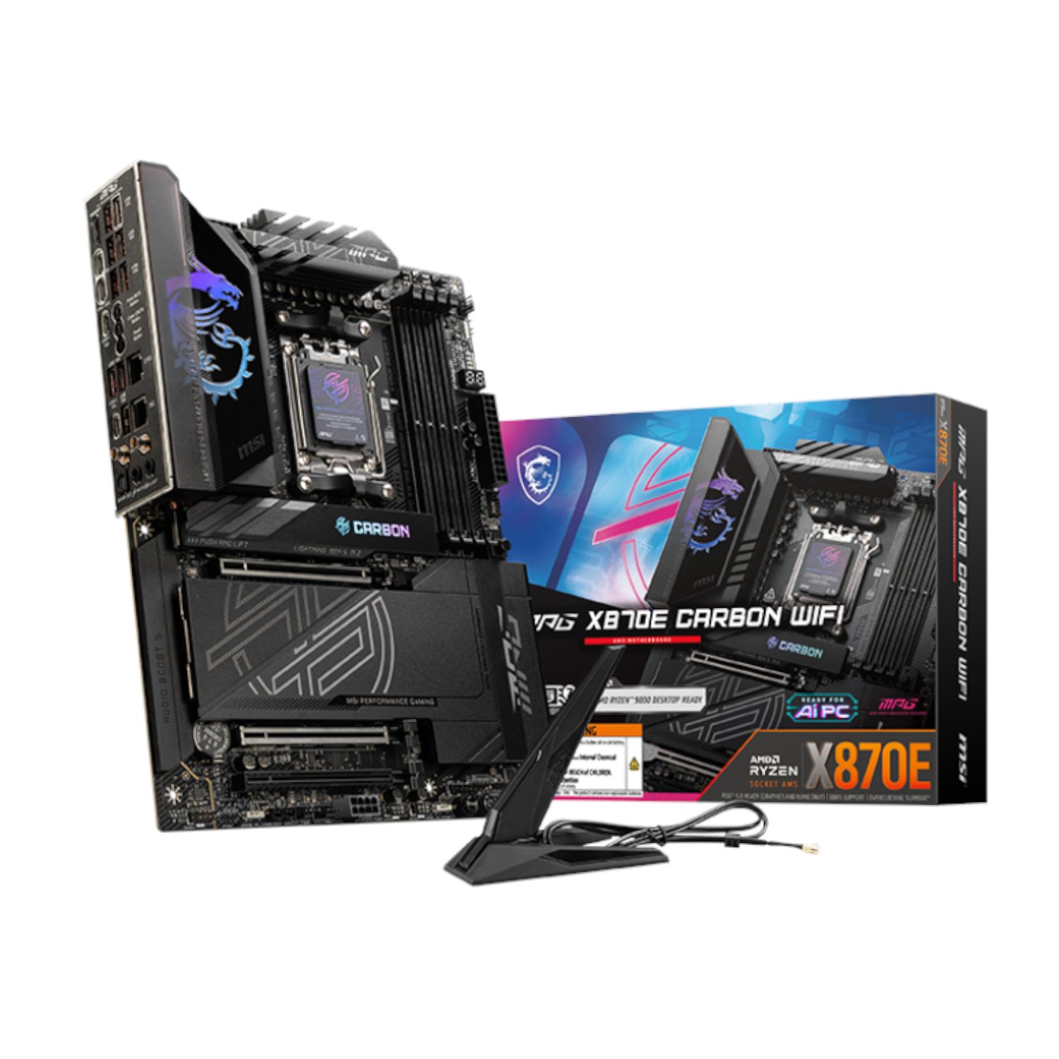 MSI MAG X870E CARBON WIFI ATX Motherboard – Blu Dot SA