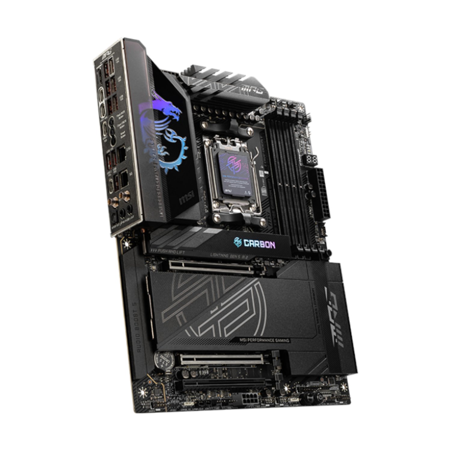 MSI MAG X870E CARBON WIFI ATX Motherboard – Blu Dot SA